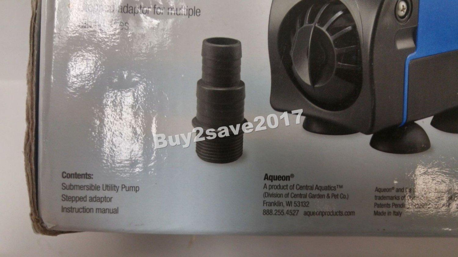 Aqueon QuietFlow AQ1700 Submersible Utility Pump NEW 264-449gph Multi ...
