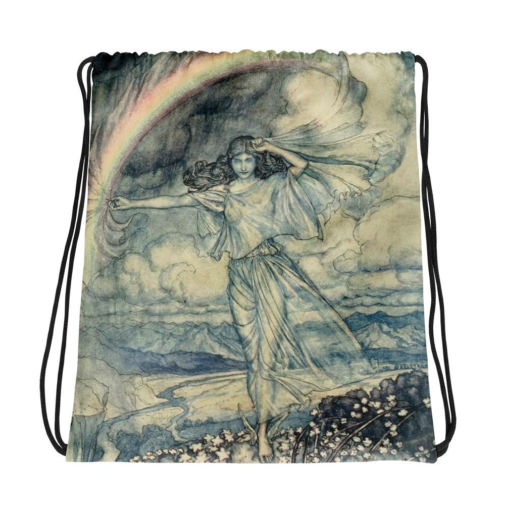 Custom Made Vintage Arthur Rachkam Fairy Drawstring bag, Backpack