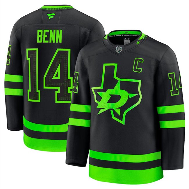 Men's Dallas Stars #14 Jamie Benn 2024-25 Black Alternate Stitched ... Men's Dallas Stars #14 Jamie Benn 2024-25 Black Alternate Stitched ...