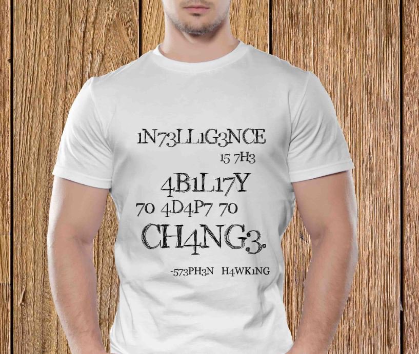Intelligence T-shirt, Numbers T-shirt, Hawking T-shirt, Smart T-shirt ...