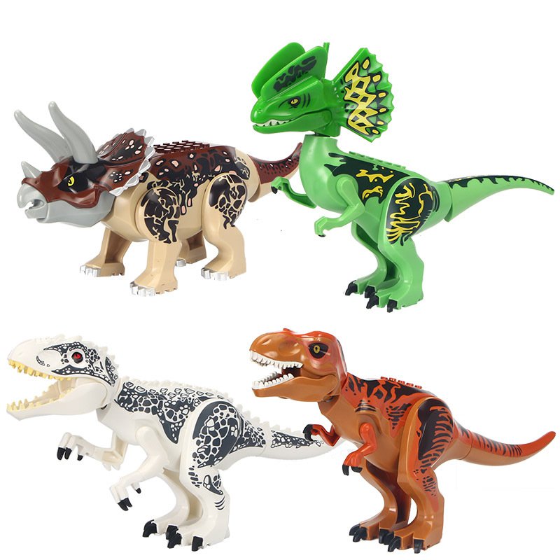 Custom T Rex Triceratops Indominus Rex Dilophosaurus Lego Jurassic ...
