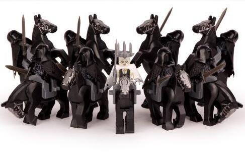 Nine Black Rider Trooper Lego Lord of the Rings Minifigures Compatible