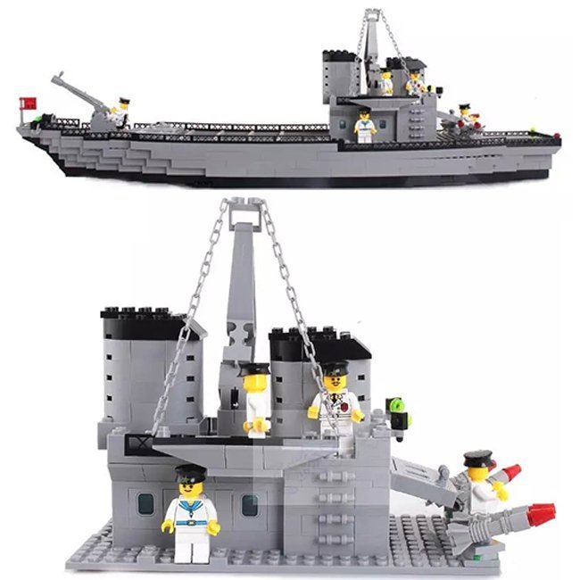 Custom American Navy Pacific Rim Destroyer Ship Lego Battleship Compatible