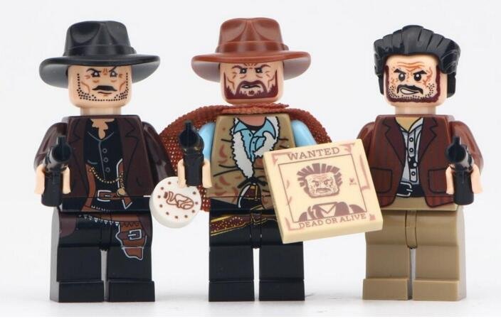 Custom American Texas Cowboys Movie Minifigures Lego Compatible