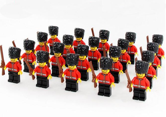 New British Royal Household Guards Lego Minifigures Series British Army Fit