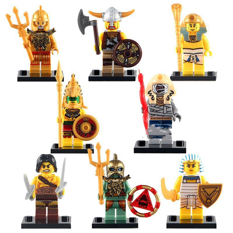 Egyptian Pharah Warrior Mummy Barbarian Minifigures Lego Compatible