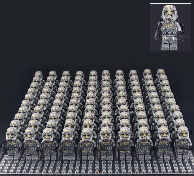 100pcs Star Wars Minban Clone Trooper Lego Minifigures Compaible