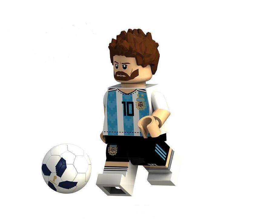 European Football Union Messi Minifigure Lego World Cup Compatible Toys