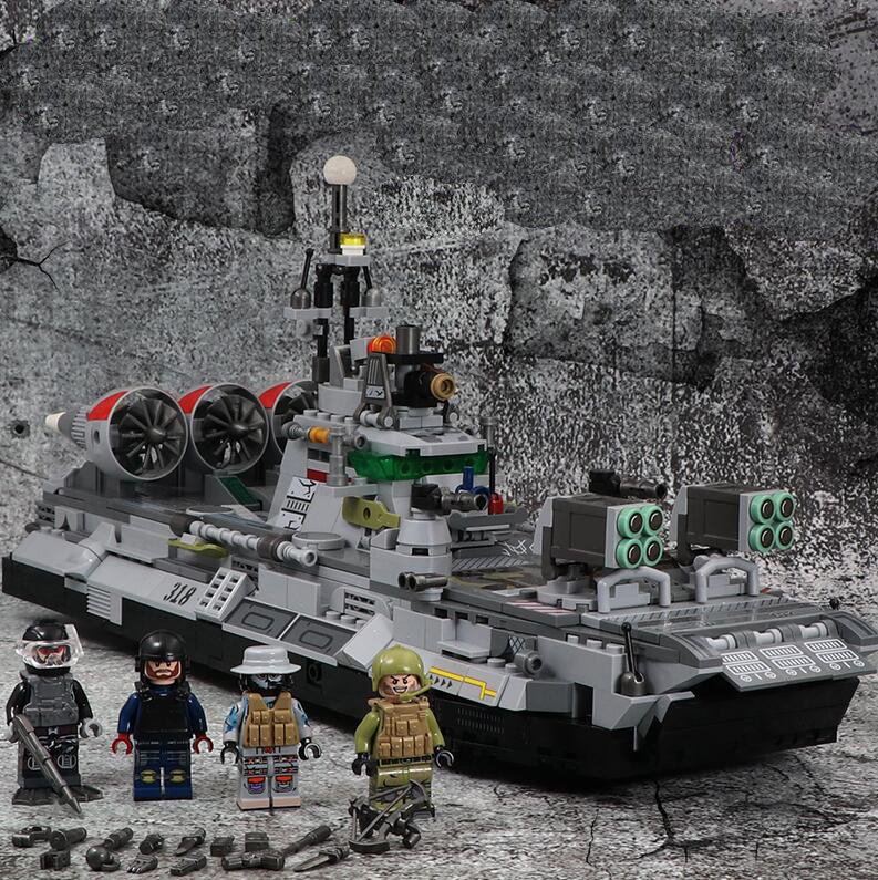 WW2 British American United Army ICAC Battle Ship Lego Military Toys