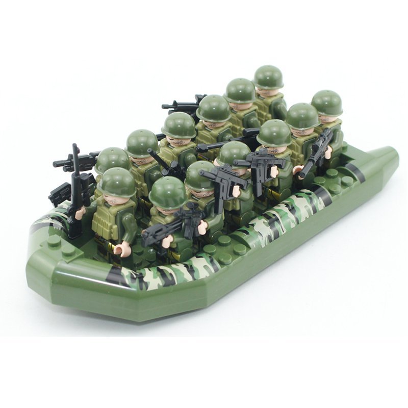 American Land Navy SWAT Trooper Squad Soldiers Compatible Lego Military ...