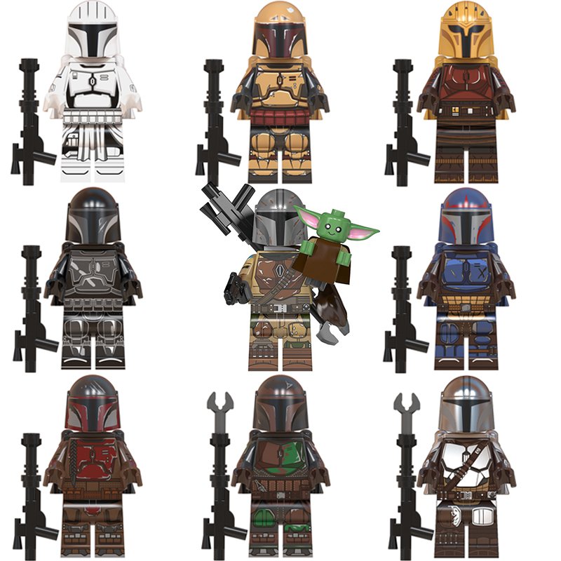 The Mandalorian and Baby Yoda Minifigures Fit Lego Mandalorian Minifigure