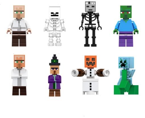 Villager Wither Skeleton Zombie Villager Minifigures Lego Minecraft ...