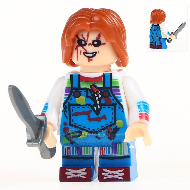 Custom Chucky Minifigure Halloween Horror Movie Minifigures