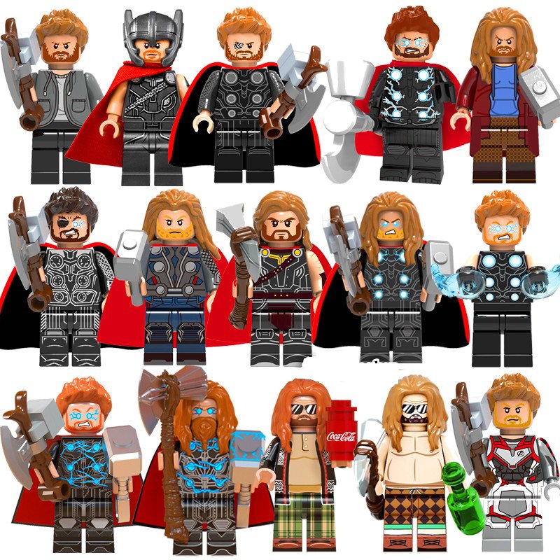 15pc Thor Minifigures 2020