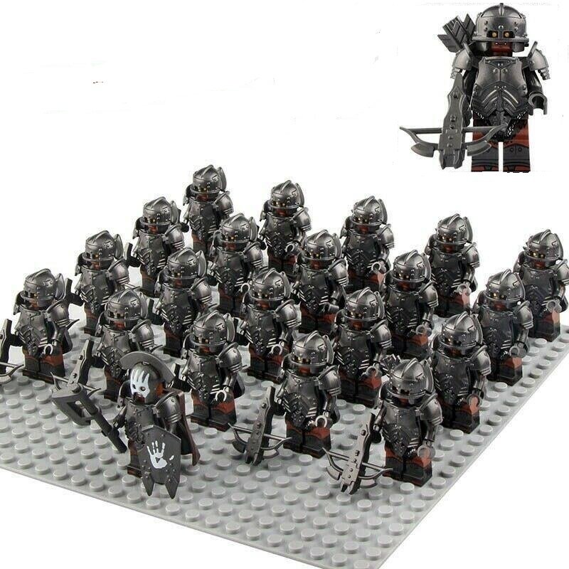 21pcs Uruk Hai Crossbow Army Lego Lord of the Rings Minifigures Compatible
