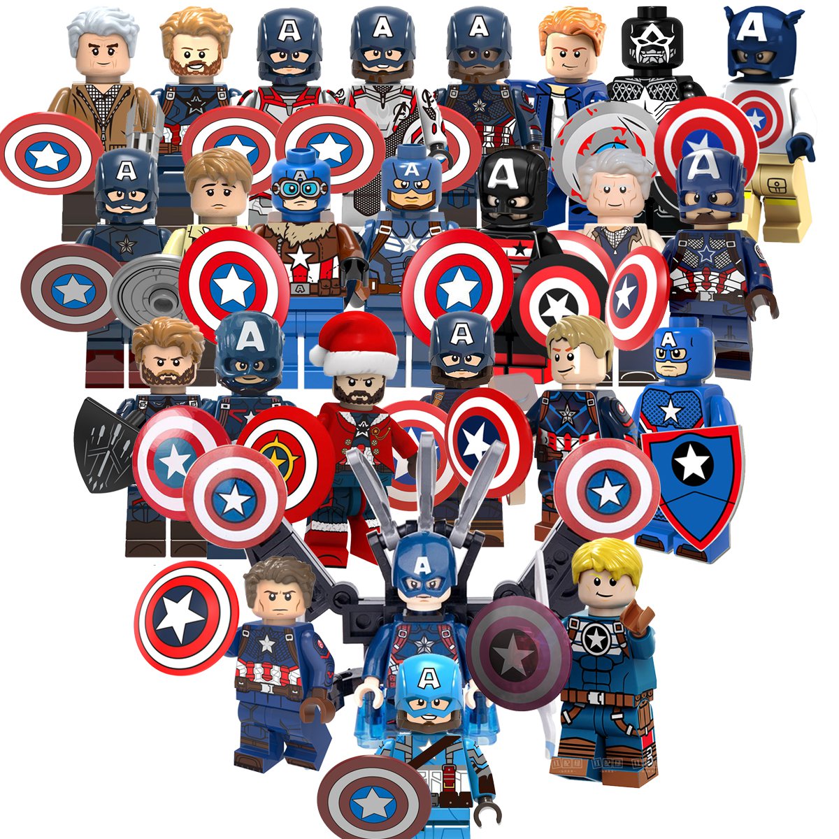 25pcs Captain America Minifigures Superhero Gift