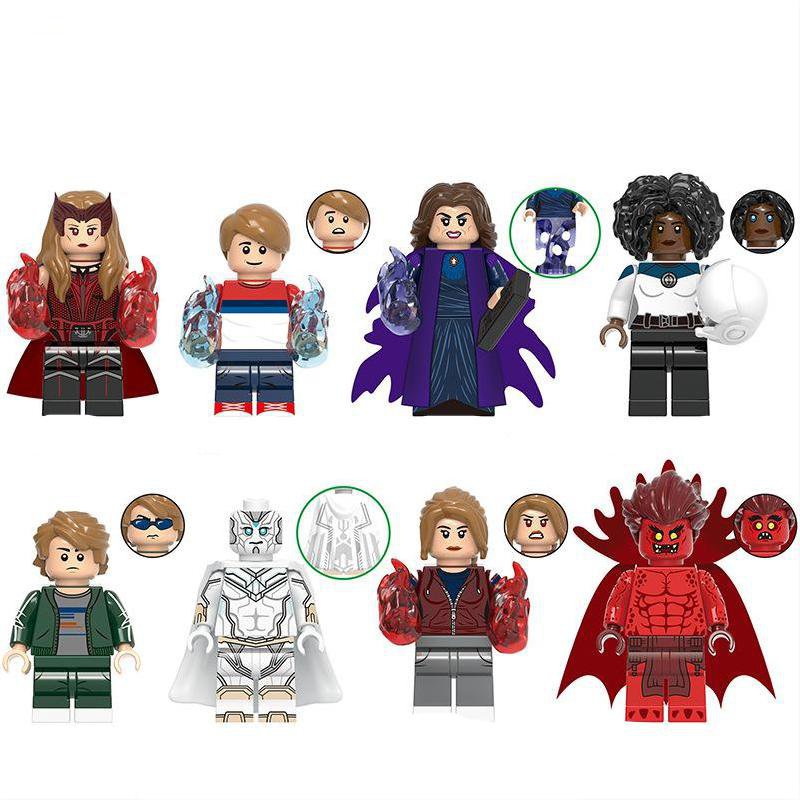 Wanda Vision Agatha Monica Billy Mephisto Tommy Minifigures Fit Lego ...