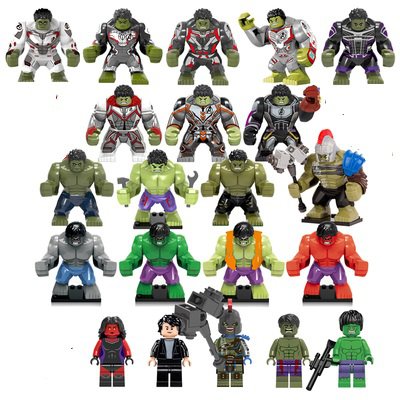All Incredible Hulk Figures Bruce Banner Minifigures Compatible Lego