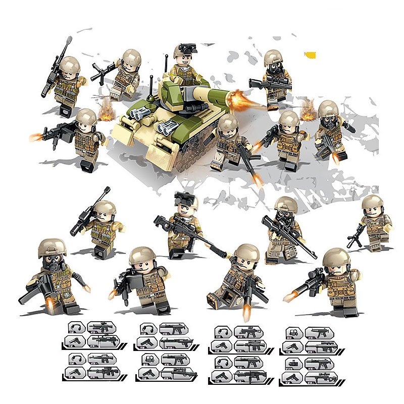 WW2 Berlin London Battle German Soldiers Army Lego Minifigures Compatible