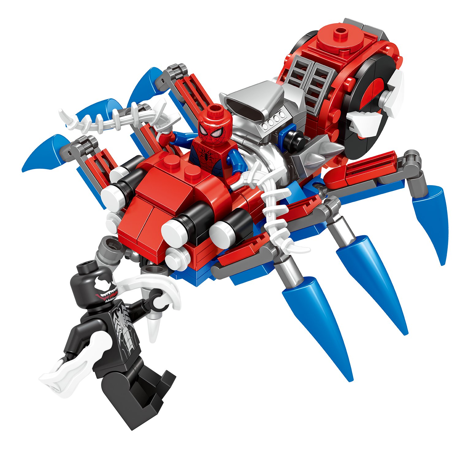 New 4 in 1 Spiderman Octopus Mech Building Toys