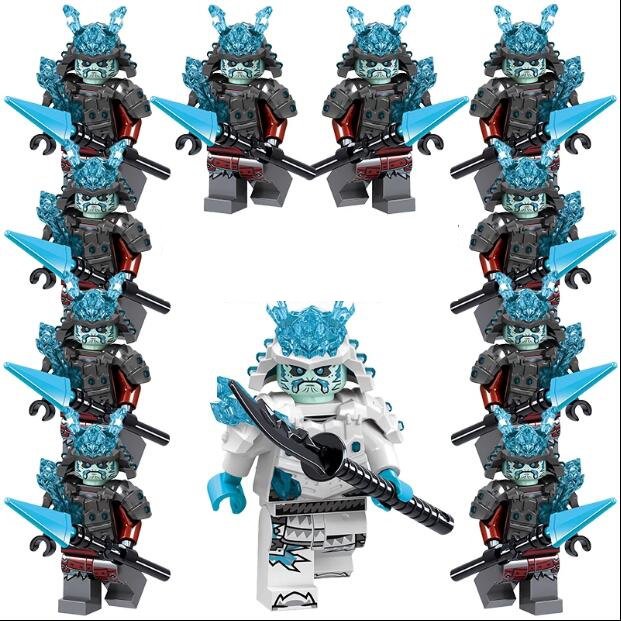 11pcs Ninjago Ice Emperor General Vex Minifigures