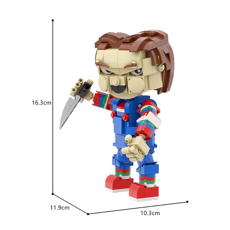 Custom Horror Movie Child's Play Big Figure Building Toy