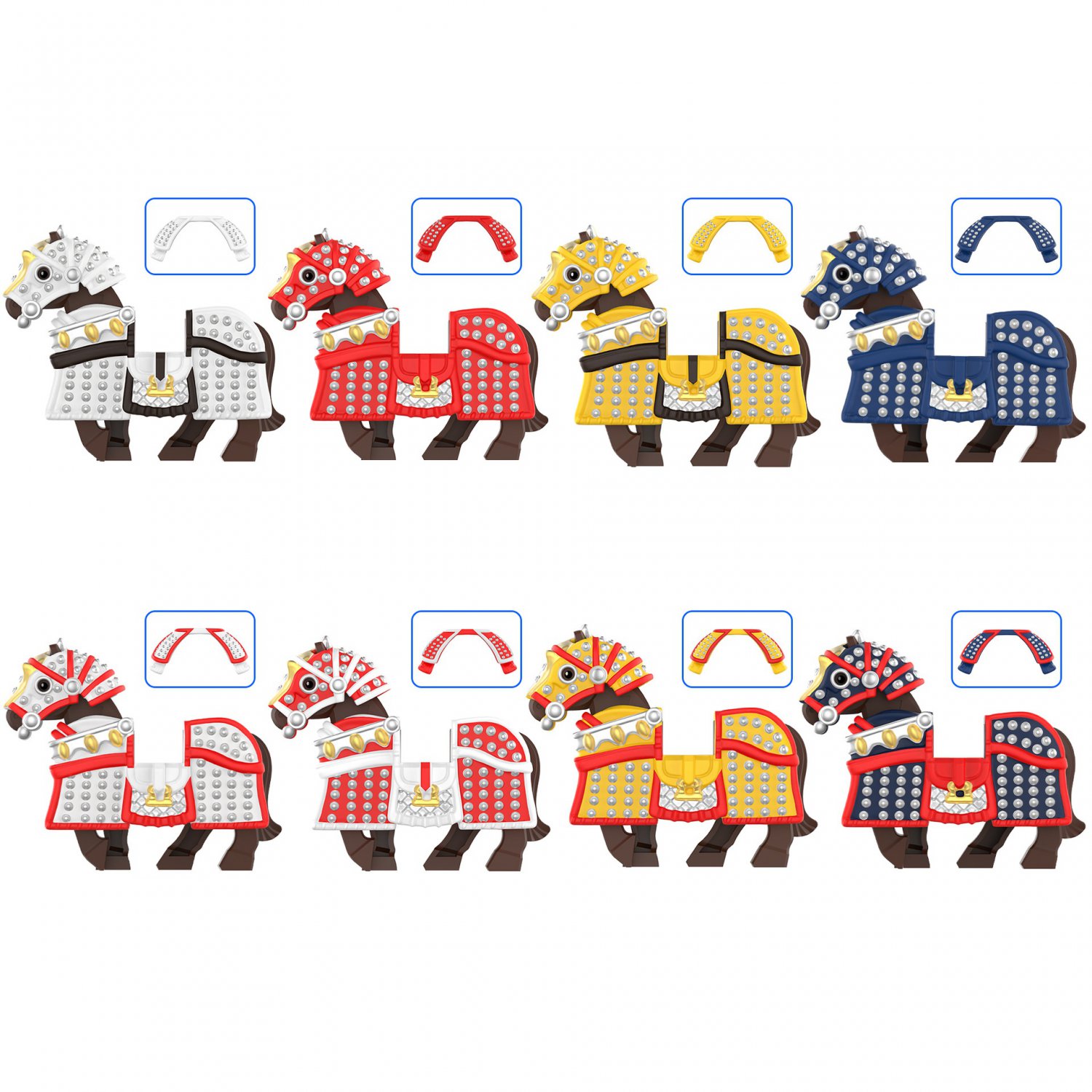 The Eight Banners of the Qing Dynasty Horse Mnifigures Chinese Military ...