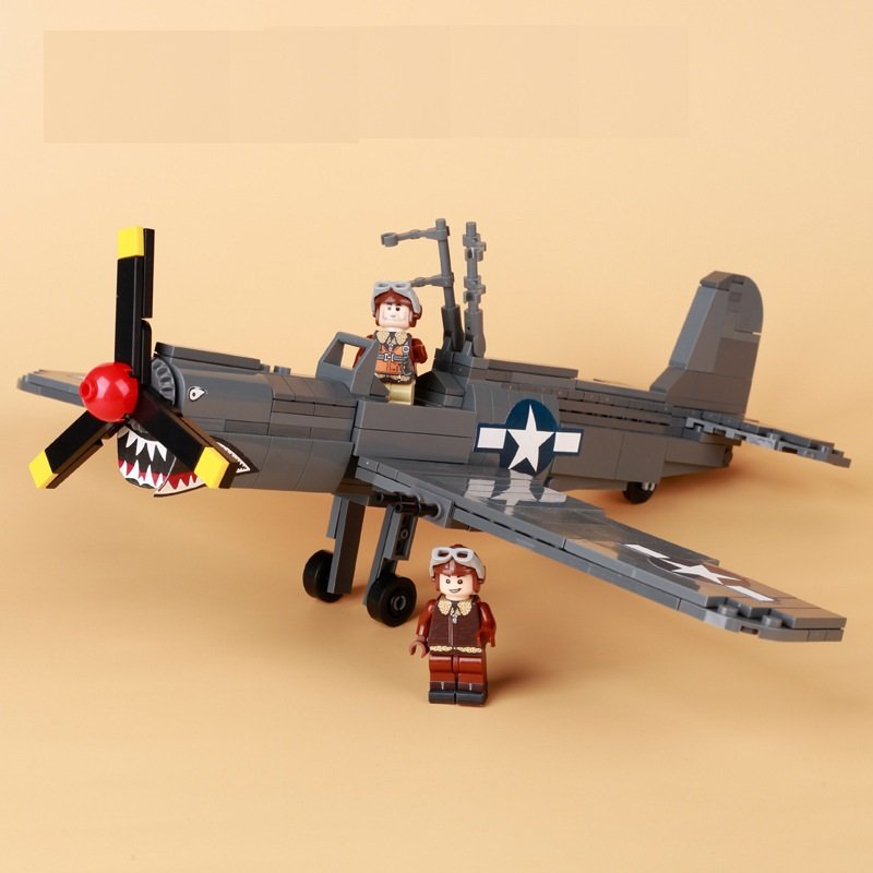 America P-40 Fighter Mnifigures WW2 Air Force Fighter Sets