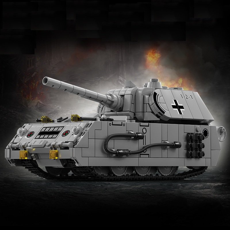 Germany Panzer VIII Maus Tank Mnifigures WW2 Tank Sets