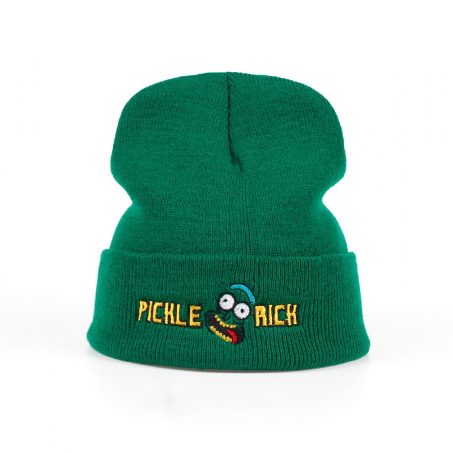 Pickle Rick Beanie Knitted Hat Green Hat Rick and Morty Hats Elastic ...