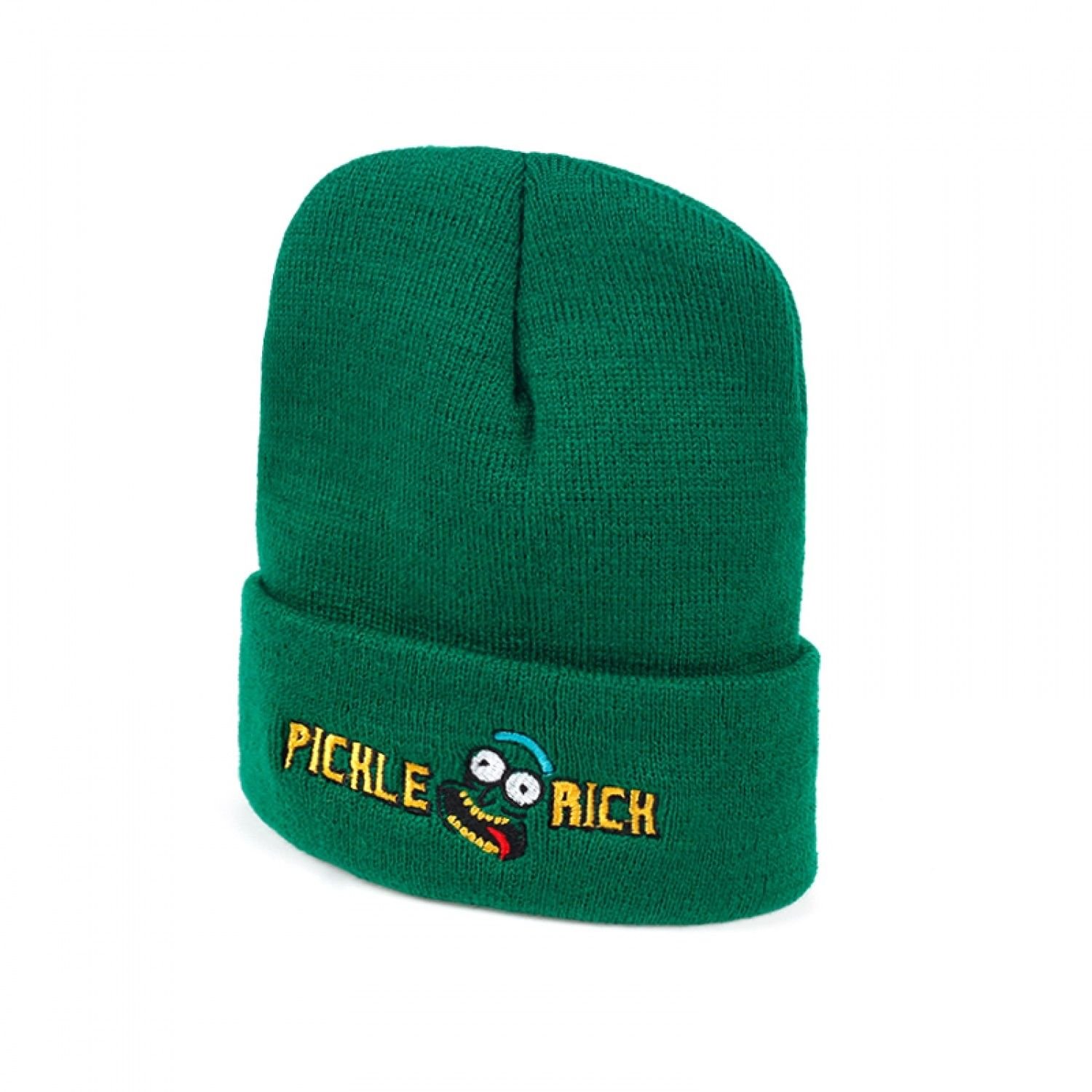 Pickle Rick Beanie Knitted Hat Green Hat Rick and Morty Hats Elastic ...