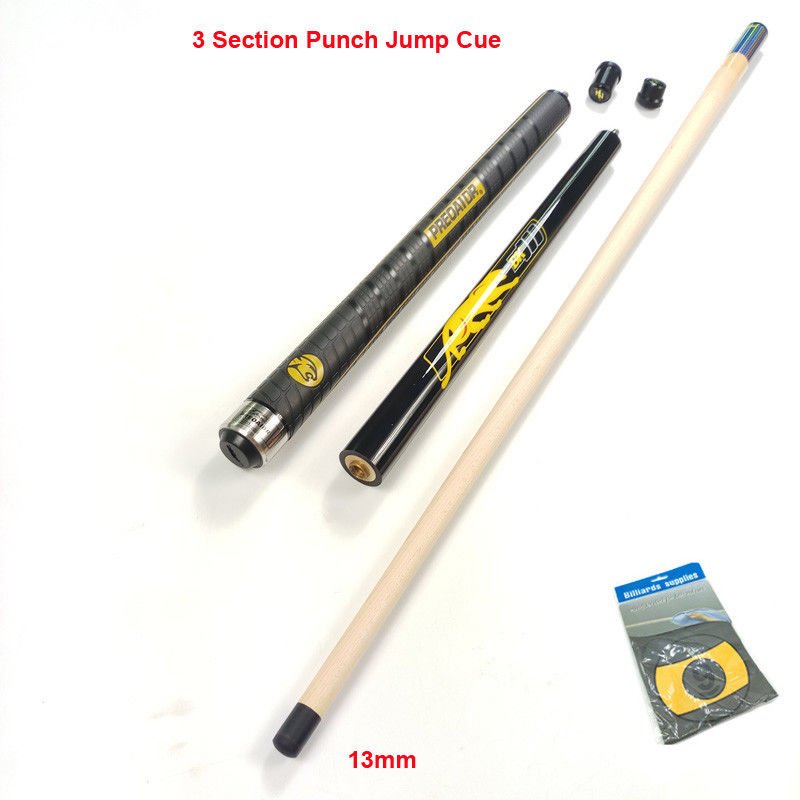 Billiard Pool Punch Jump Cue Sticks 1/2 Split 3Pcs American Cue Stick ...