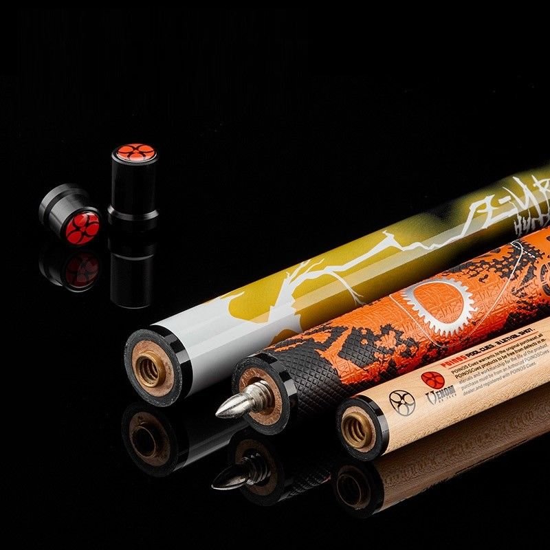 Billiard Pool Cue Jump Break Stick Billiard 3Pc 14Mm Black Phenolic Tip ...