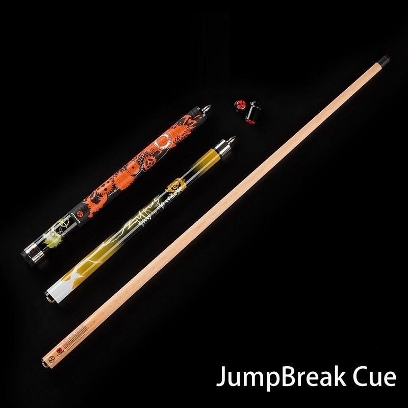 Billiard Pool Cue Jump Break Stick Billiard 3Pc 14Mm Black Phenolic Tip ...