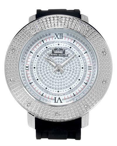 CROWN MASTER Watch With Genuine Diamonds and with interchangeable ...