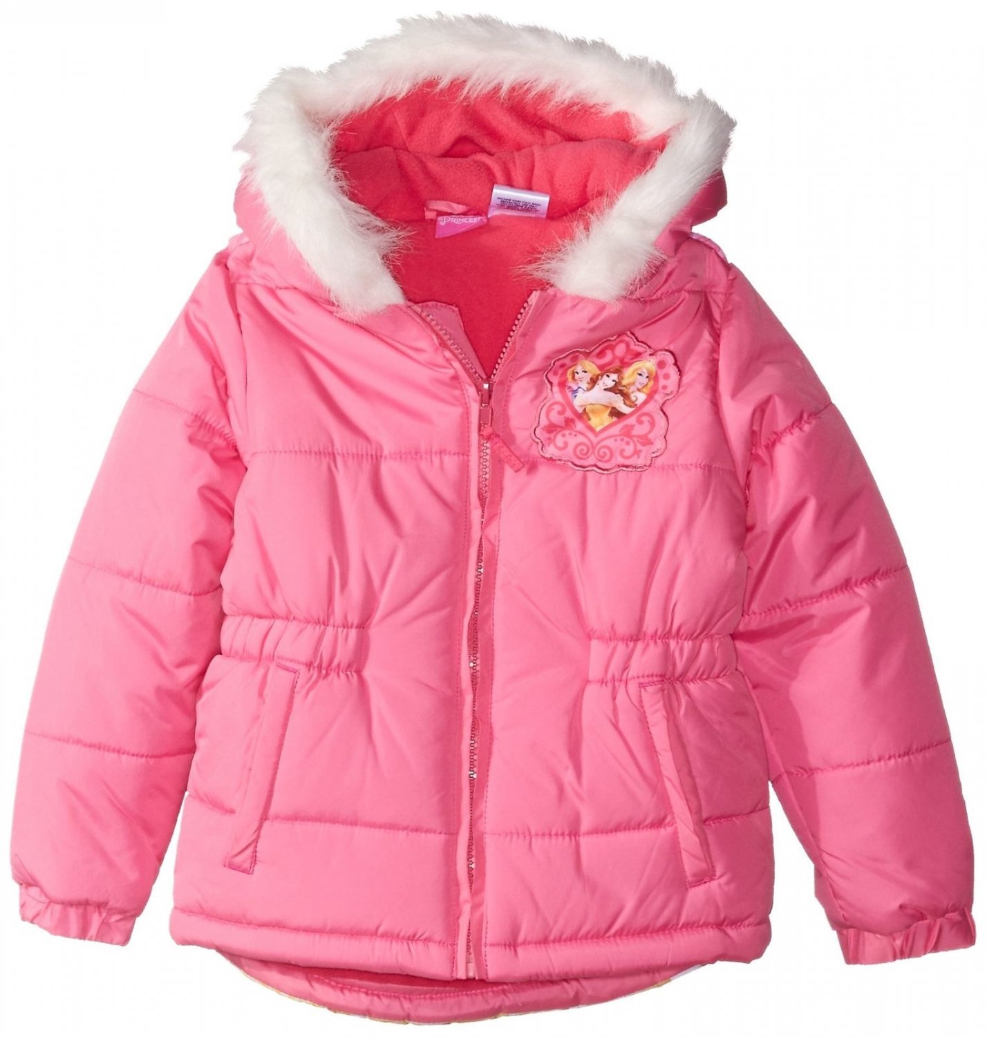 Disney Little Girls' Princess Puffer Coat