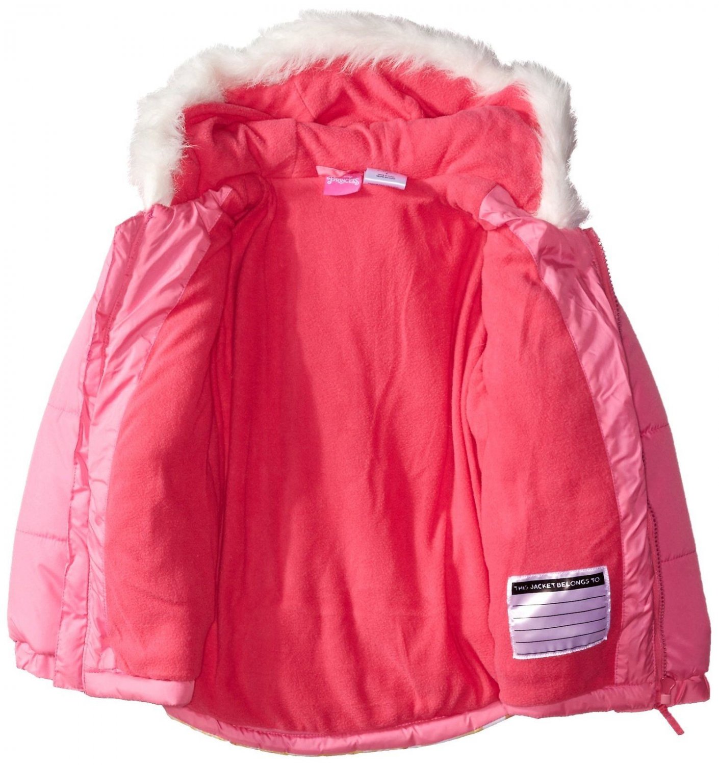 Disney Little Girls' Princess Puffer Coat