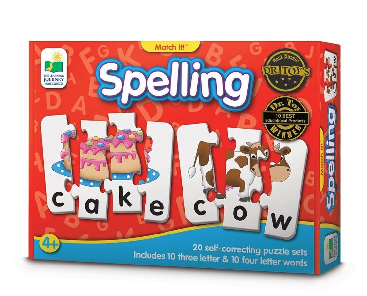 Match It! - Spelling - 20 Self-Correcting Spelling Puzzle