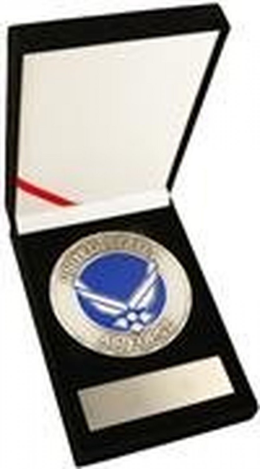 US Air Force 3.5" Medallion in Velvet Display Case