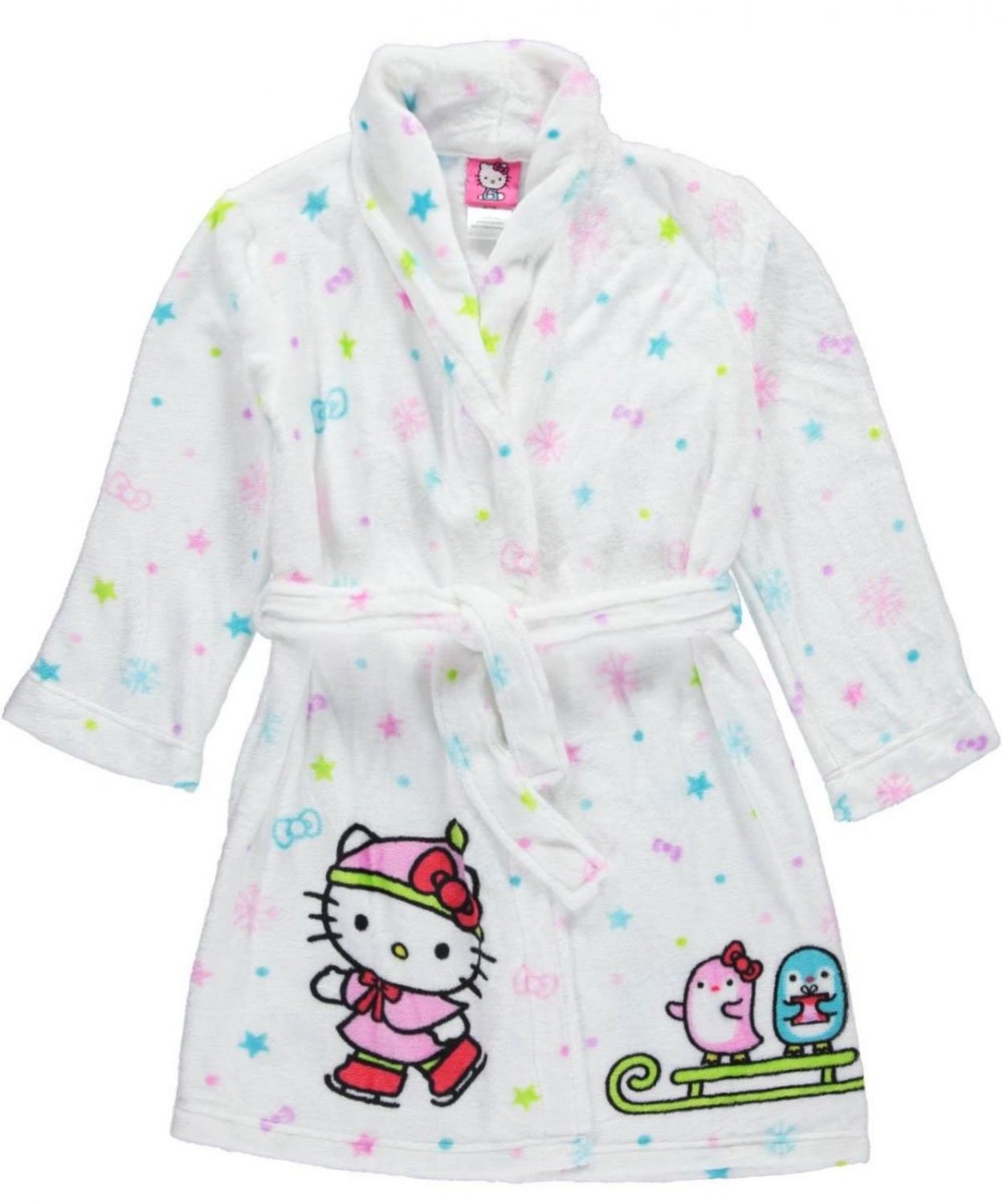 Hello Kitty 2T Komar Kids Girls Robe, White