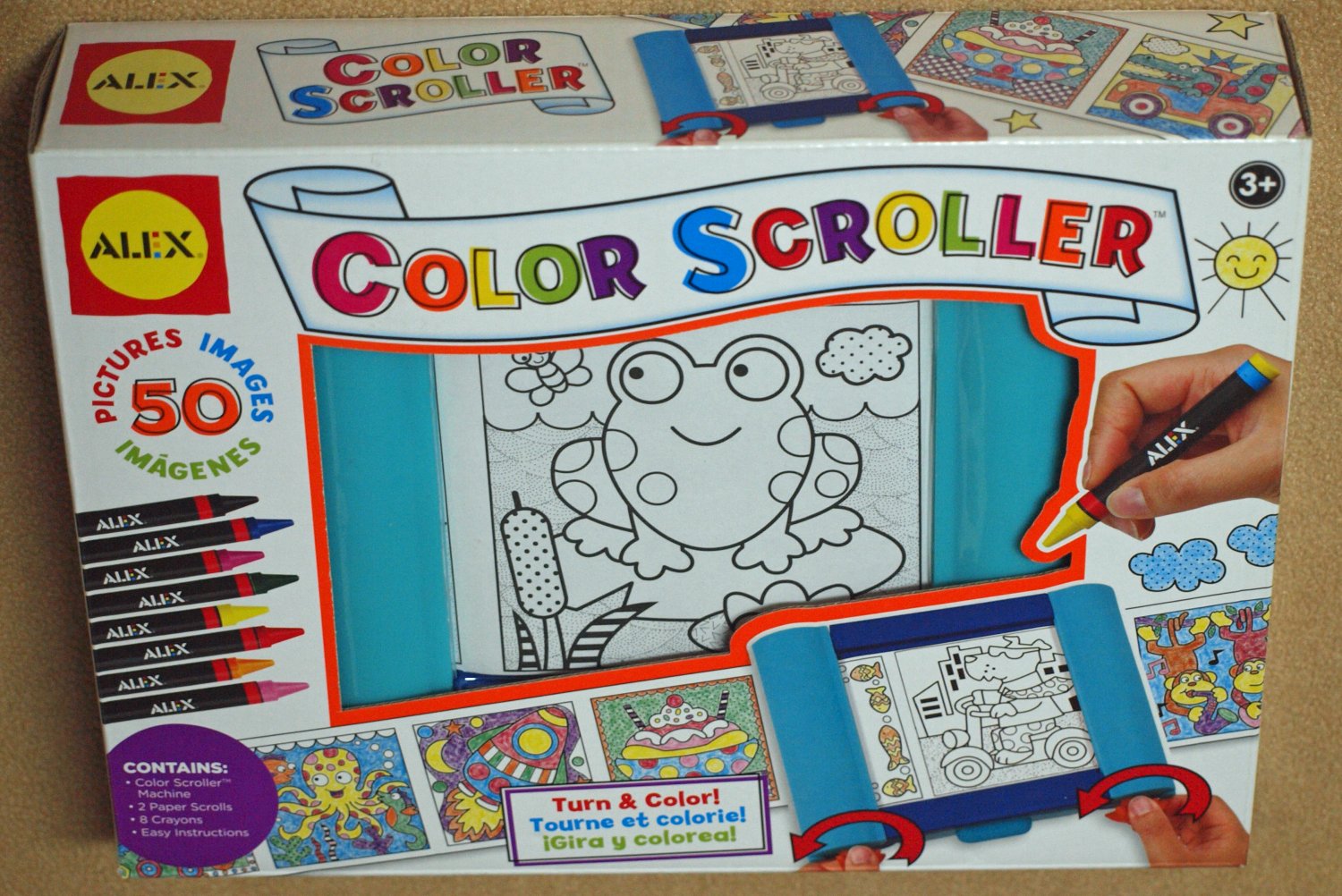 ALEX Color Scoller, 50 Picture Images to Color, Ages 3+ Just Turn Knob ...