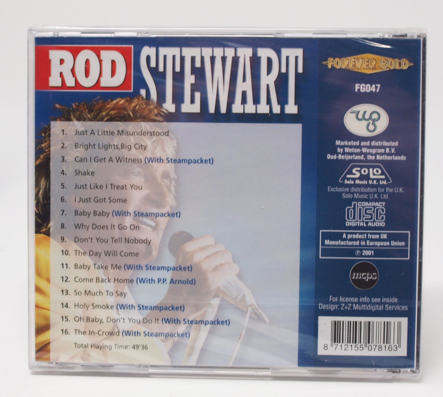 Rod Stewart FOREVER GOLD 2001 CD, Rock & Pop BRAND NEW