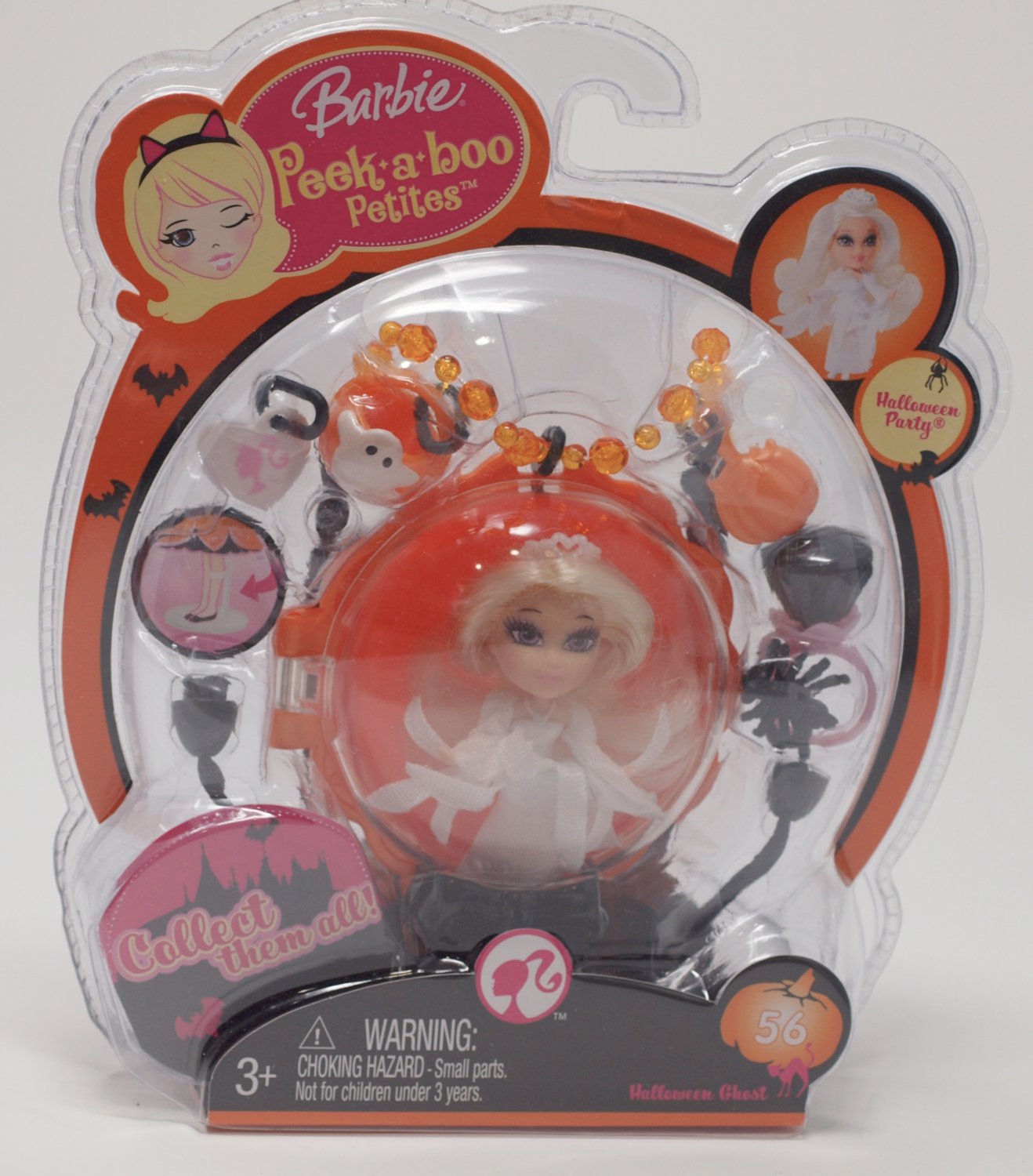 Barbie Peek A Boo #56 Halloween Ghost, 2008 Mattel Halloween Party ...