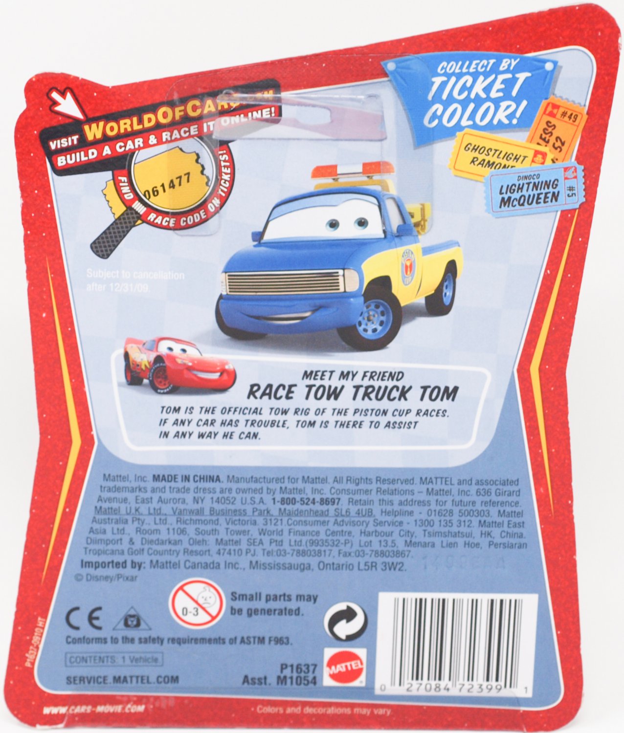 Disney PIXAR The World of Cars #98 Chuck Manifold, Diecast Scale 1:55 ...