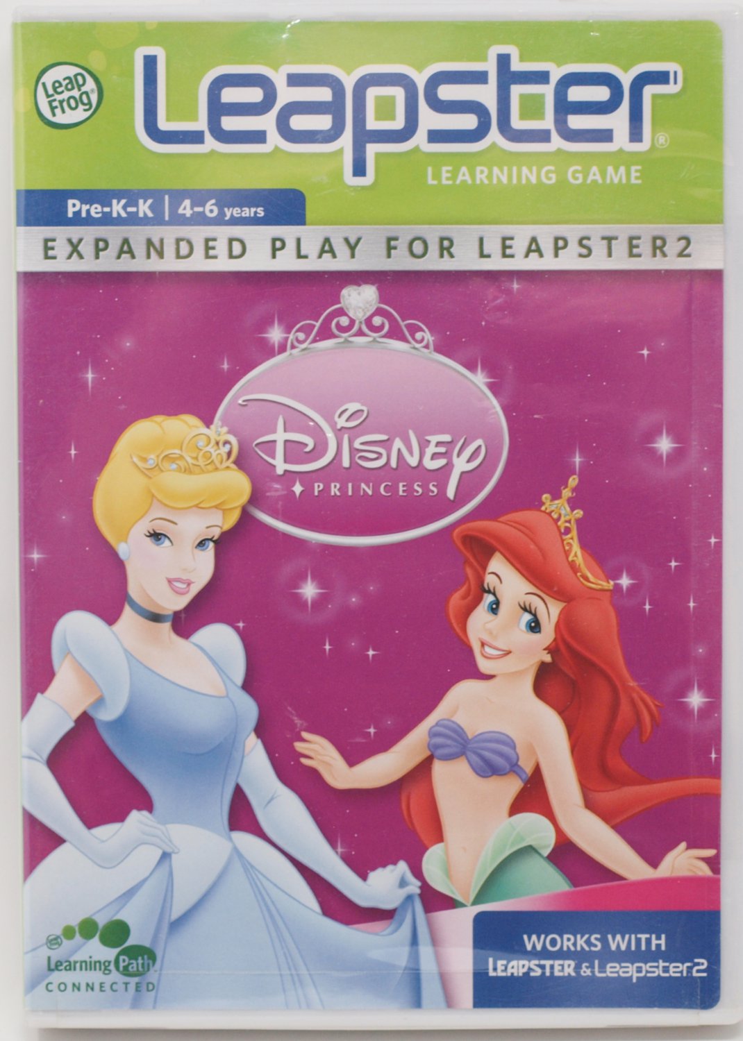 LeapFrog Leapster Learning Game DISNEY PRINCESS, Ages 4-6, Teaches ...