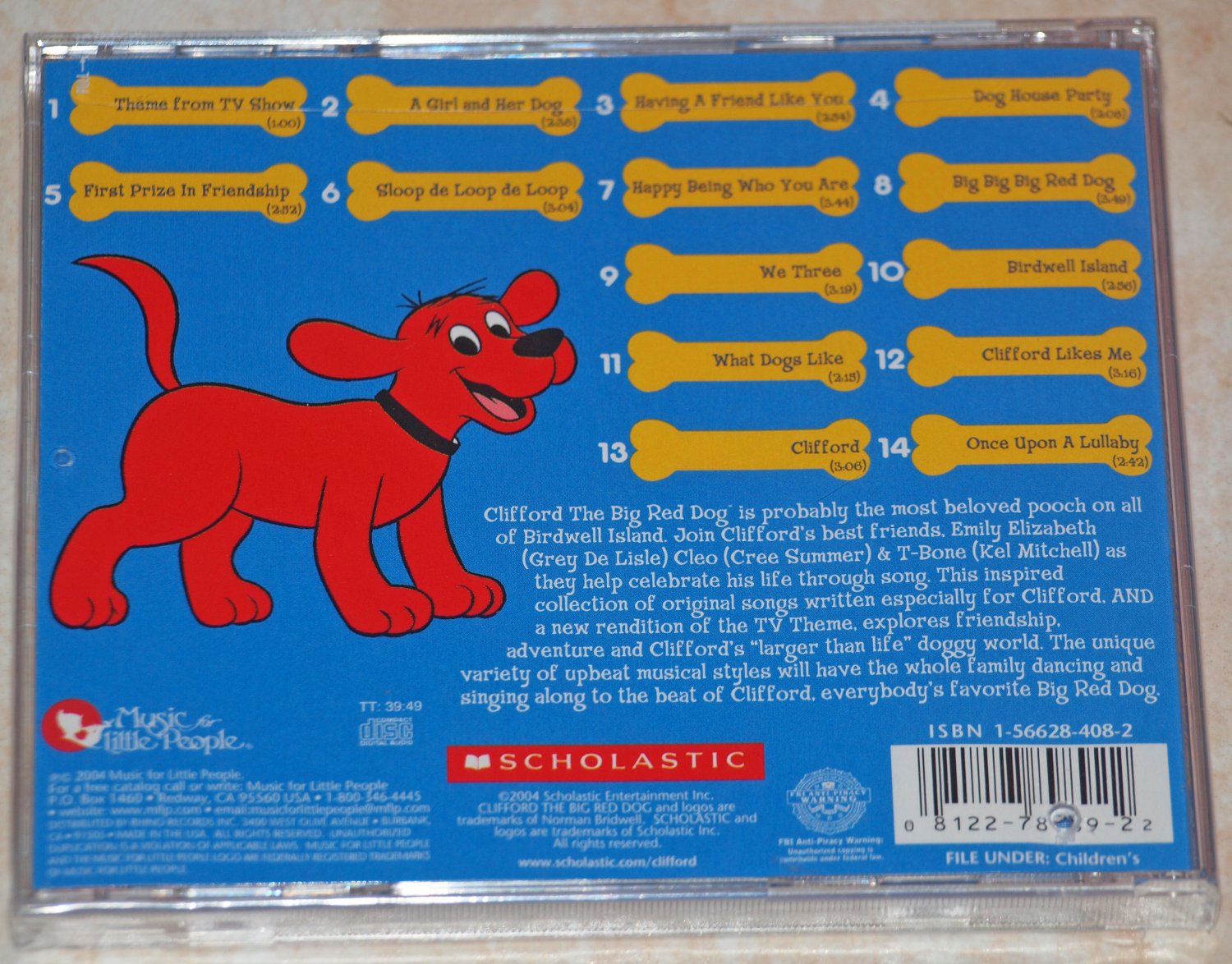 Clifford The Big Red Dog, A Really Big Musical Tribute, 14 Songs on CD ...