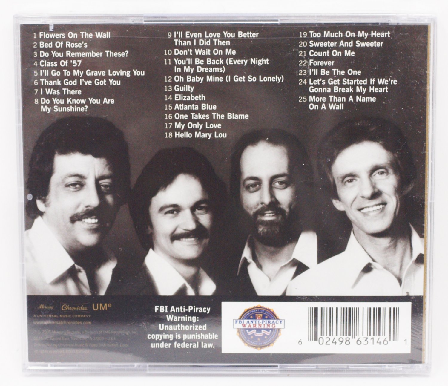 The Statler Brothers The Definitive Collection CD, 2005 Mercury Collection, 25 Tracks NEW