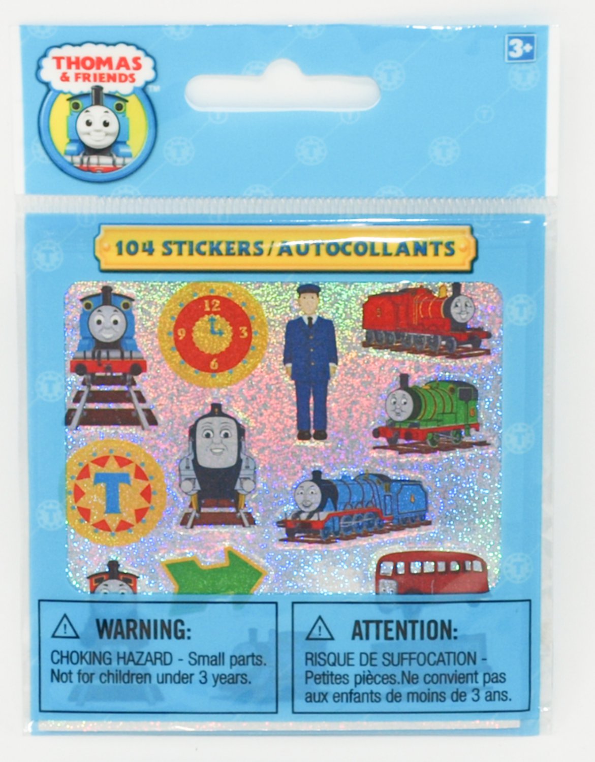 Thomas & Friends Self-Adhesive Stickers, 104 in Package, Ages 3+ NEW