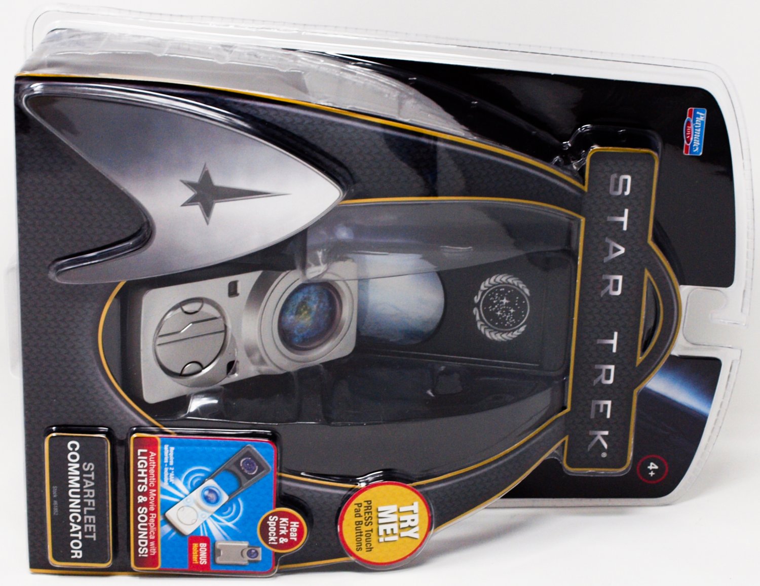 Star Trek Electronic Starfleet Communicator w/Bonus Holster, Hear Kirk ...