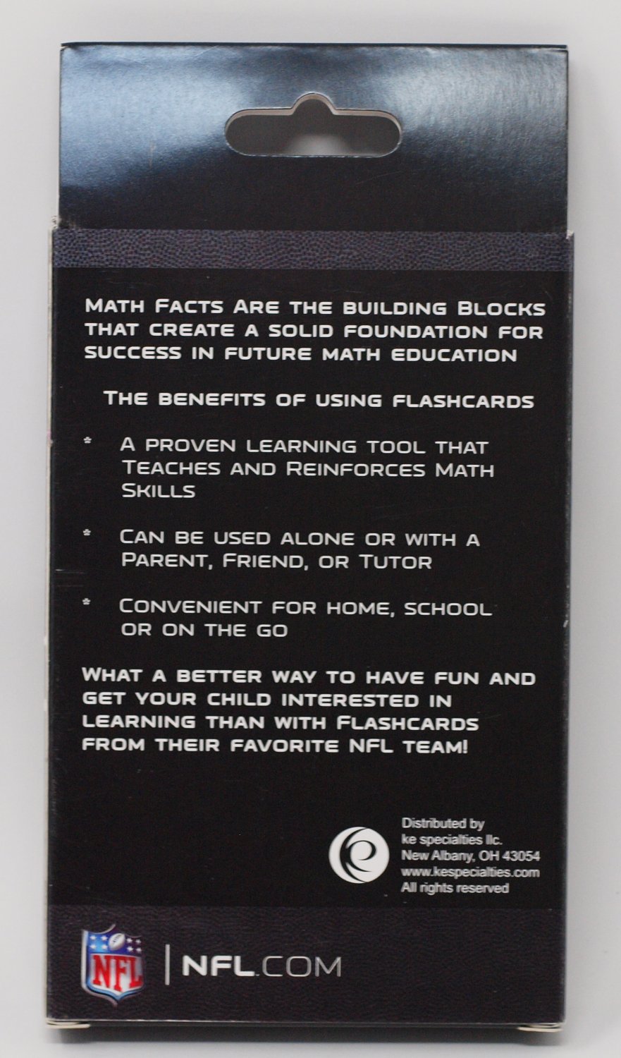 NFL Houston Texans Math Flashcards, Division, 0-12, Large Size Cards ...